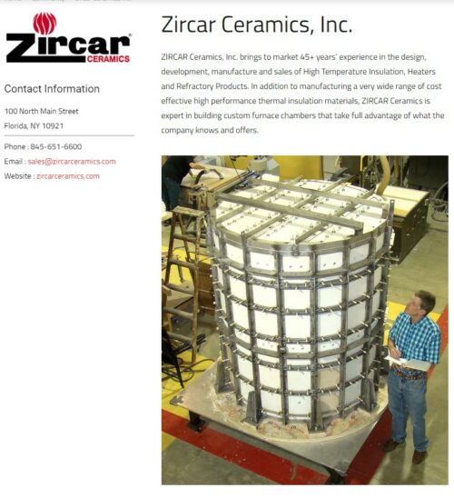 ZIRCAR Ceramics' Thermal Processing Storefront - ZIRCAR Ceramics, Inc.